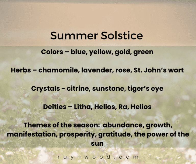 Summer Solstice, Honoring This Time - Ravynwood